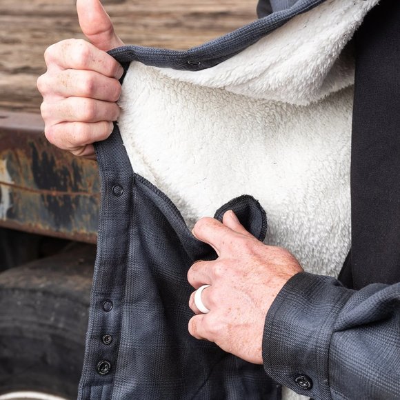 DIXXON | Jackets & Coats | Dixxon The Honcho Mens Sherpa Lined Flannel ...